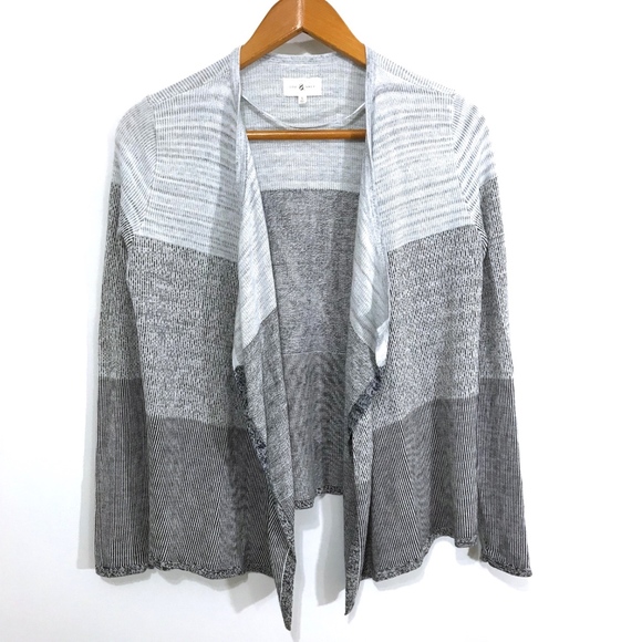 Lou & Grey | Sweaters | Lou Grey Blue Colorblock Cardigan | Poshmark
